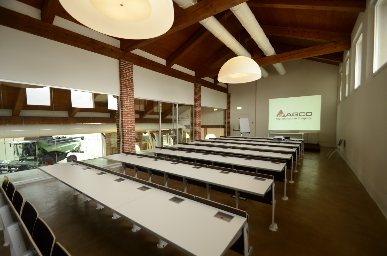 Seating for the Agridome AGCO multinational corporation in Breganze ...